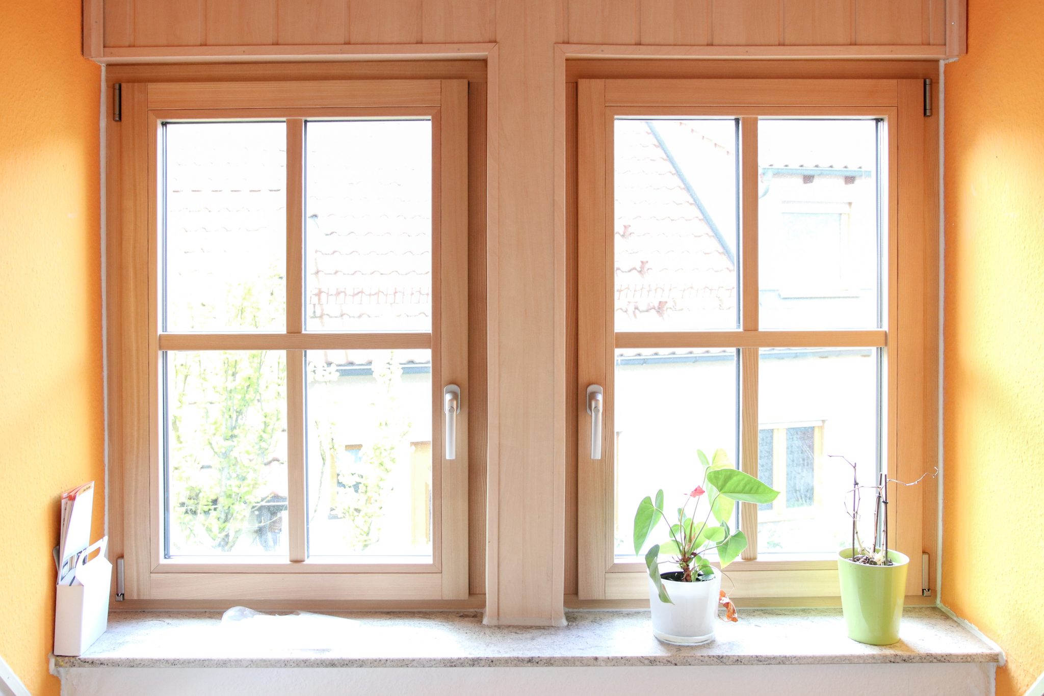 Fenster innen Holz, außen Alu – Schreinerei Mayer